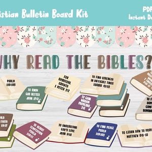 Church Christian Bulletin Board Kit/bible Verse Wall Door Decor/sunday ...