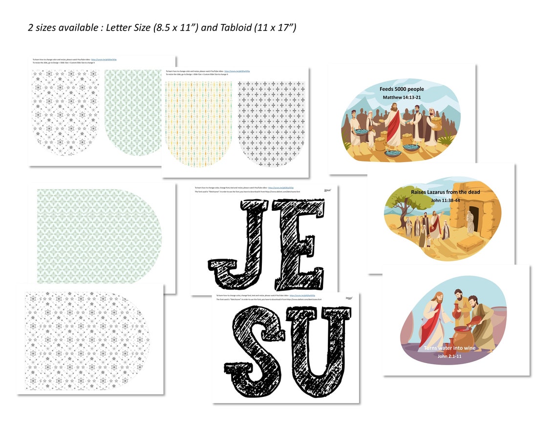 Miracles of Jesus/christian Bulletin Board Kit/bible - Etsy