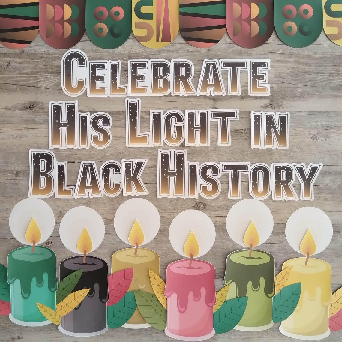 Christian Black History Month Bulletin Board Kit/february Sunday School ...
