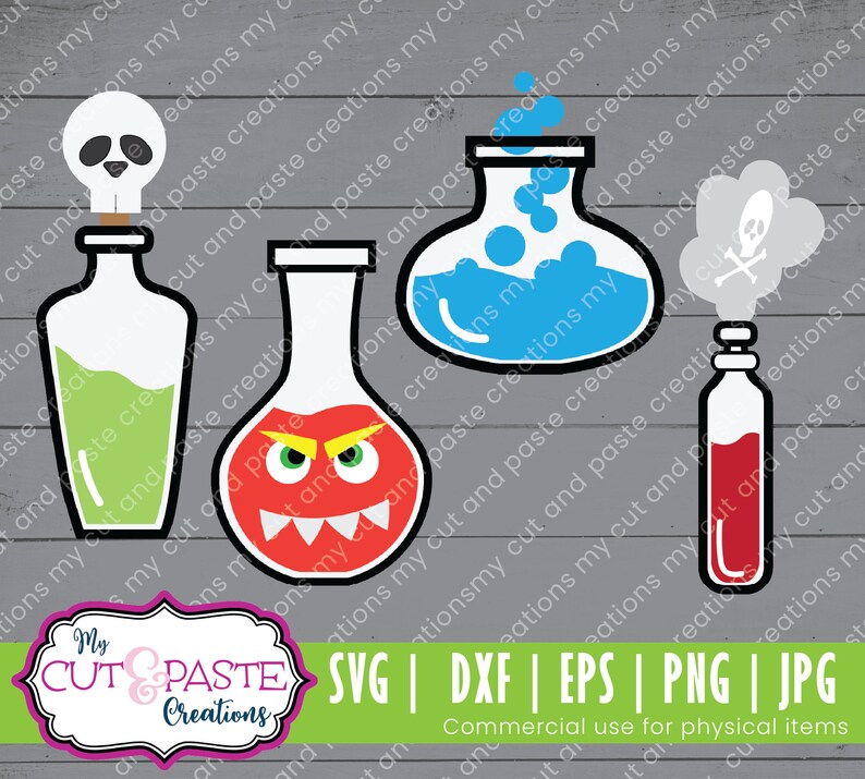 Potions SVG Potion Bottles SVG Halloween SVG Potion Bottles Bundle ...