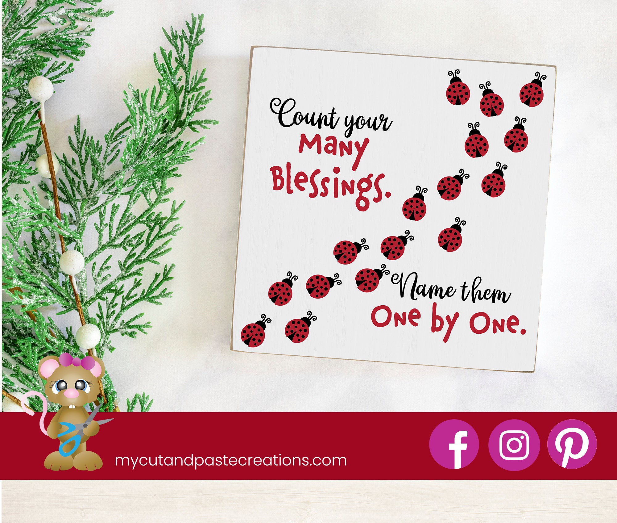 Ladybug Quotes SVG Bundle – Ladybug Decor Cut Files (png, Jpg, Dxf, Eps ...