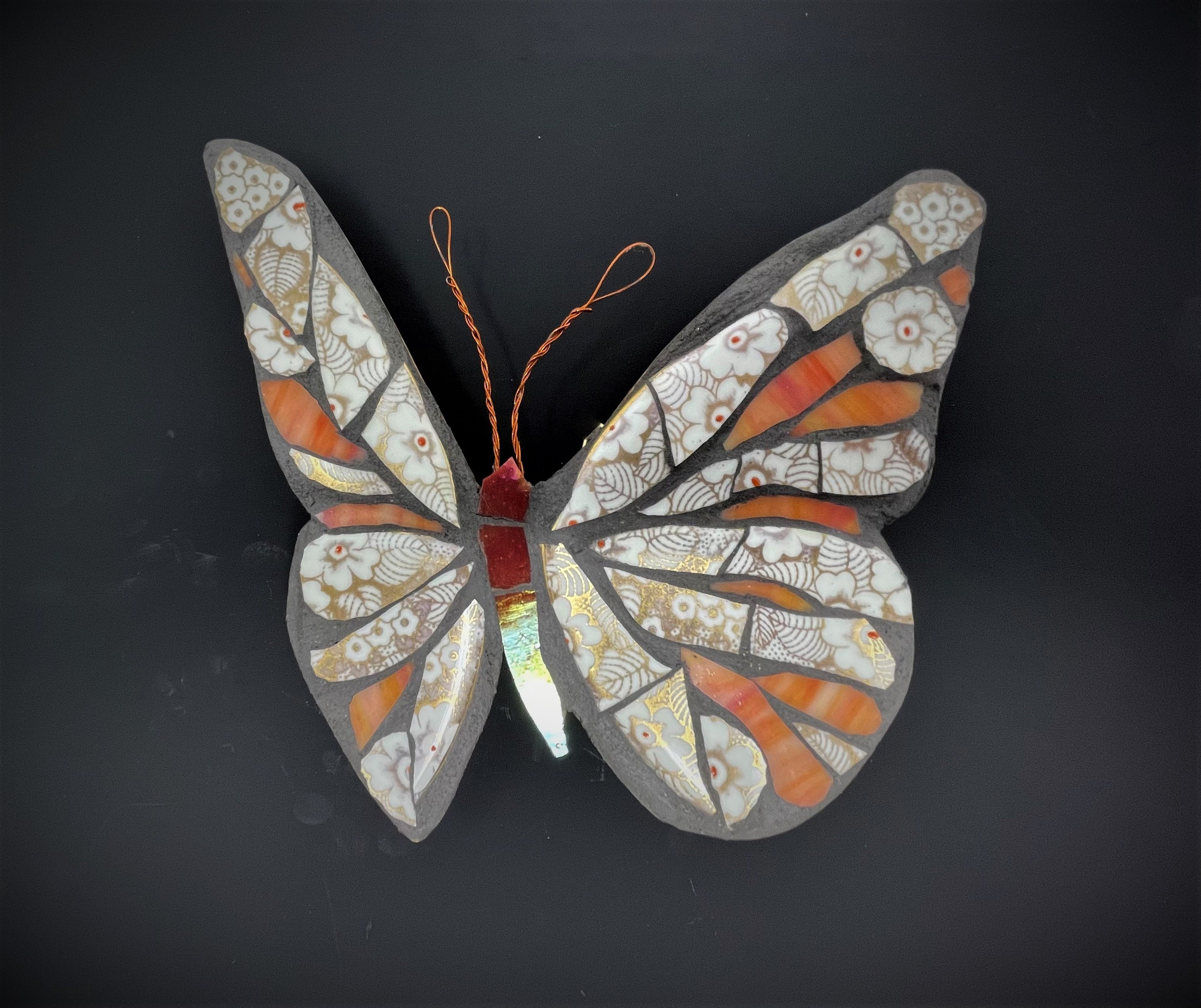 Mosaic China and Glass Butterfly - Etsy