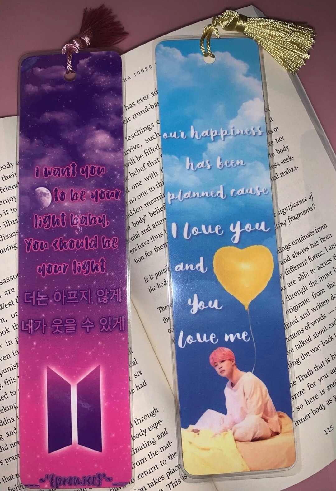 Jimin Serendipity / Promise Bookmark - Etsy