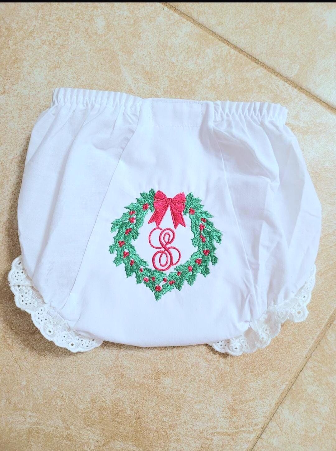 Monogrammed Eyelet Baby Bloomers: Personalized Diaper Cover - Etsy
