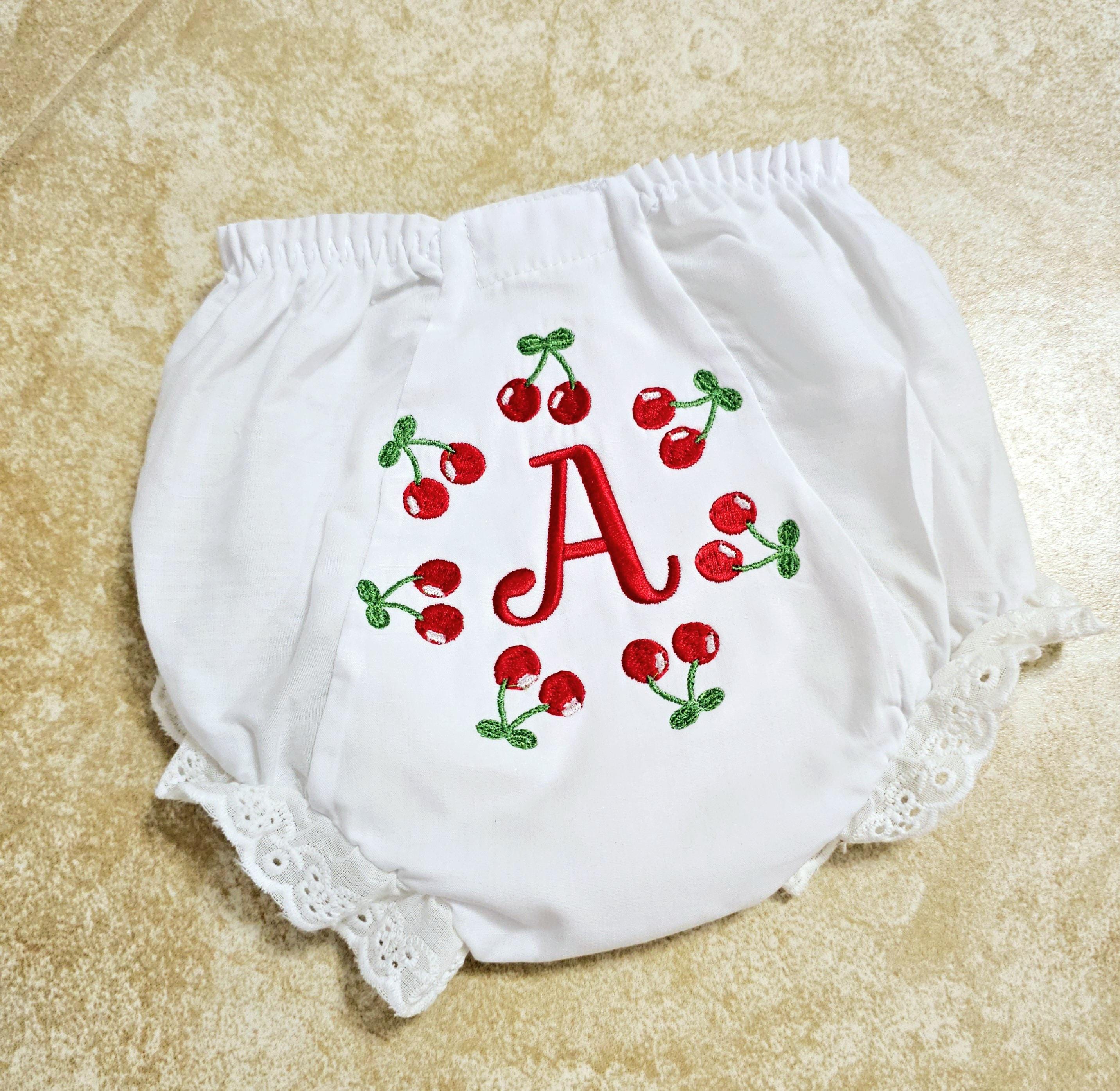 Monogrammed Eyelet Baby Bloomers: Personalized Diaper Cover - Etsy
