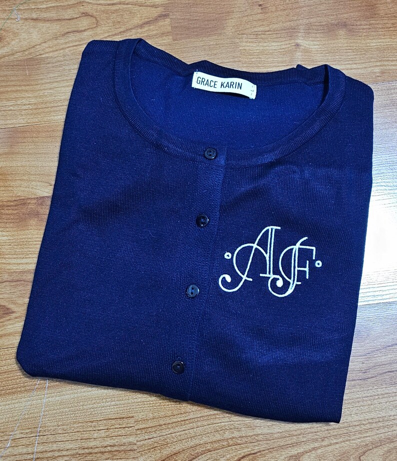 Monogrammed Cardigan Womens Sweater Button Jumper Ladies Cardigan Gift ...