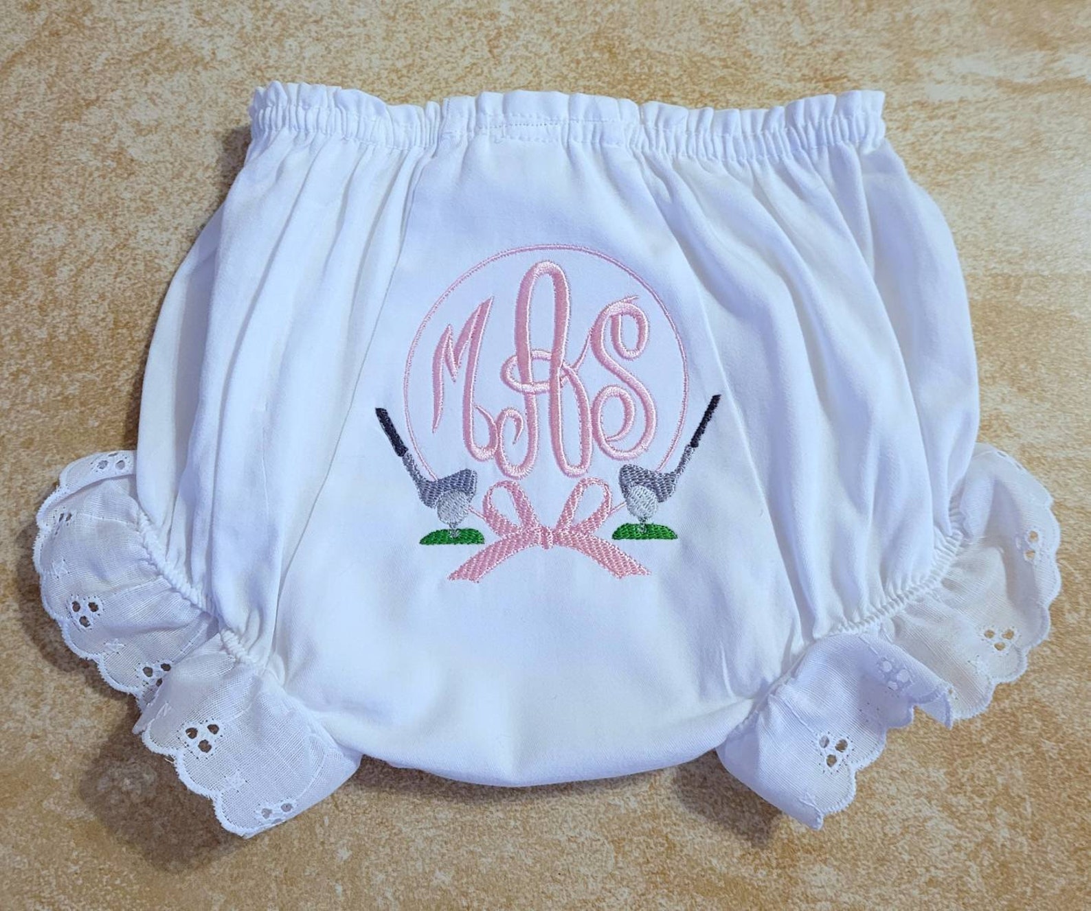 Diaper Cover Monogrammed White Eyelet Bloomers Diaper Cover | Etsy