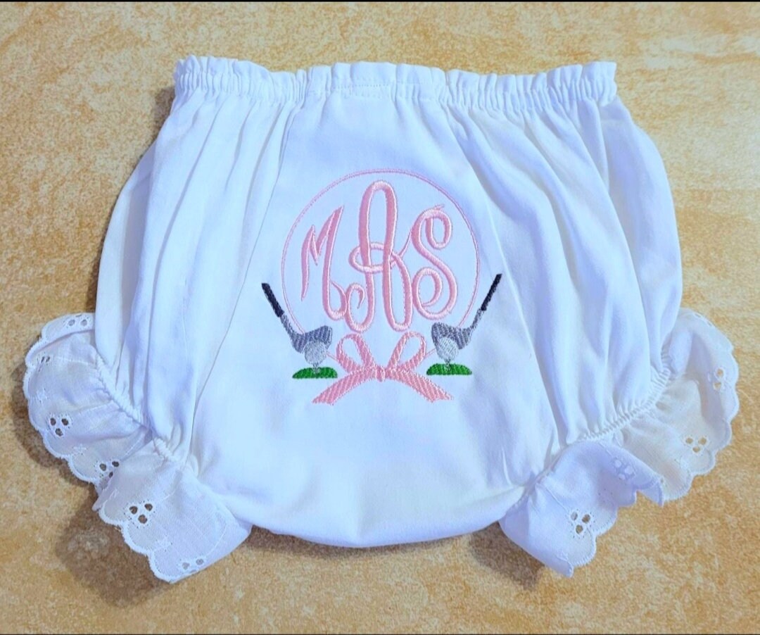 Diaper Cover Monogrammed White Eyelet Bloomers Diaper Cover Font Design ...