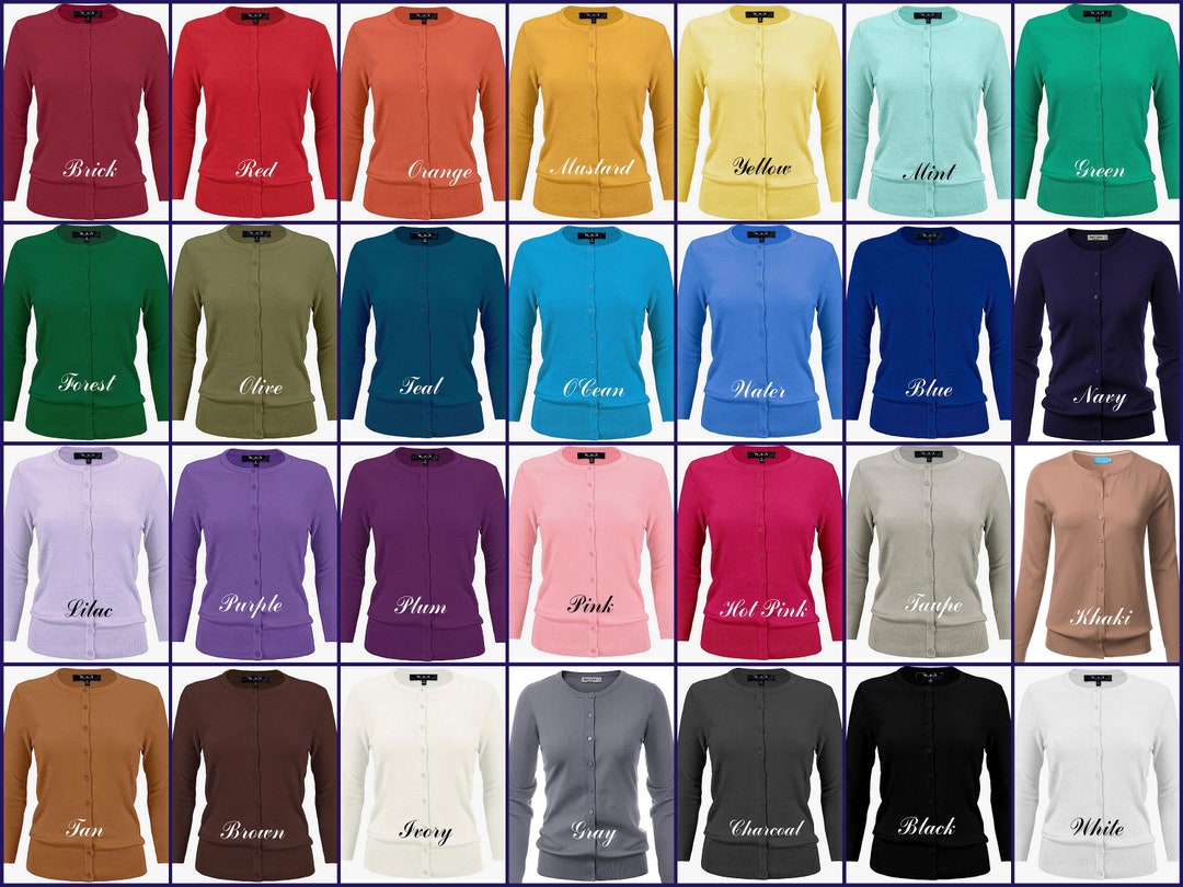 Monogrammed Cardigan Womens Sweater Button Jumper Ladies Cardigan Gift ...
