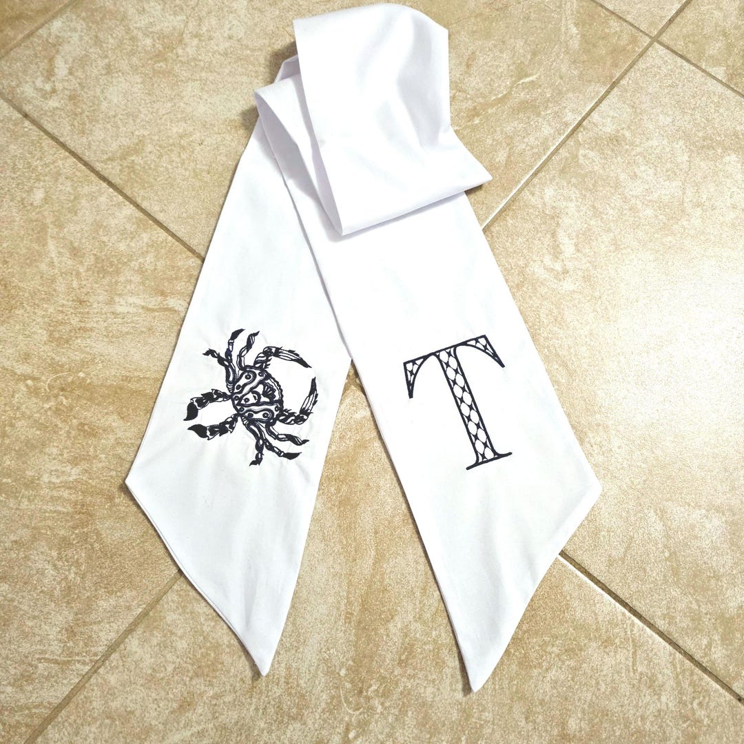 Monogrammed Beach Wreath Sash Front Door Bow Sash Seasonal Sash Ocean ...