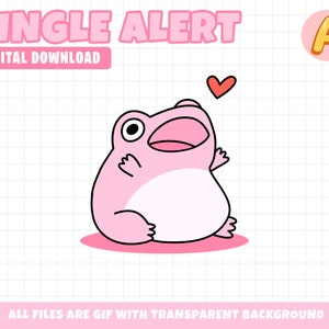 Animated Frog Twitch Alert, Streamer Alert for Twitch Facebook Youtube ...