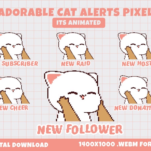 Animated Alerts for Twitch Streaming Bright Retro Computer - Etsy