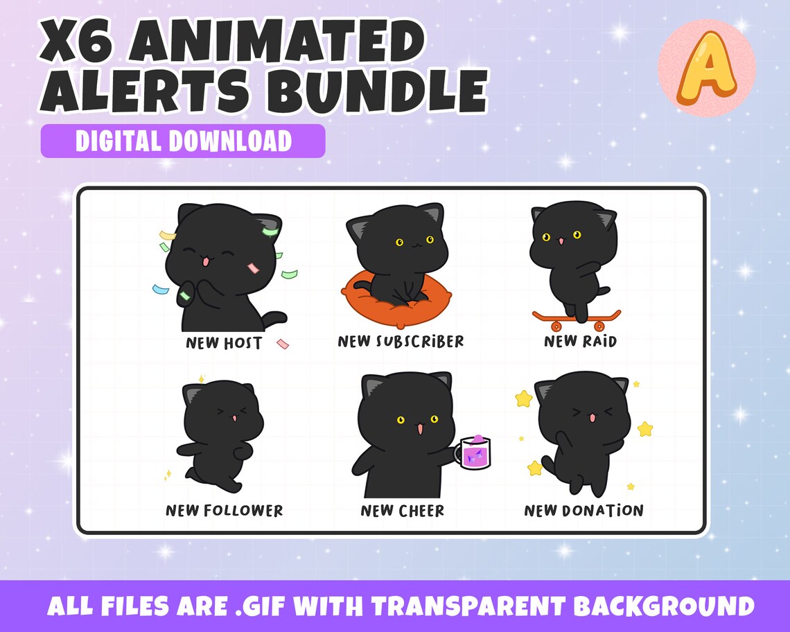 Animated Twitch Alerts Bundle - Etsy