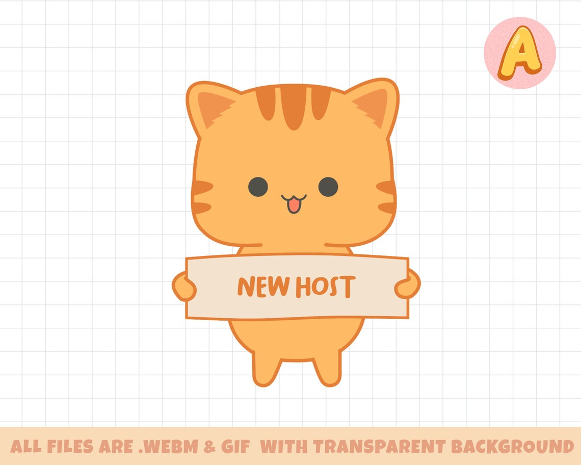 Animated Twitch Alerts Tabby Cat - Etsy