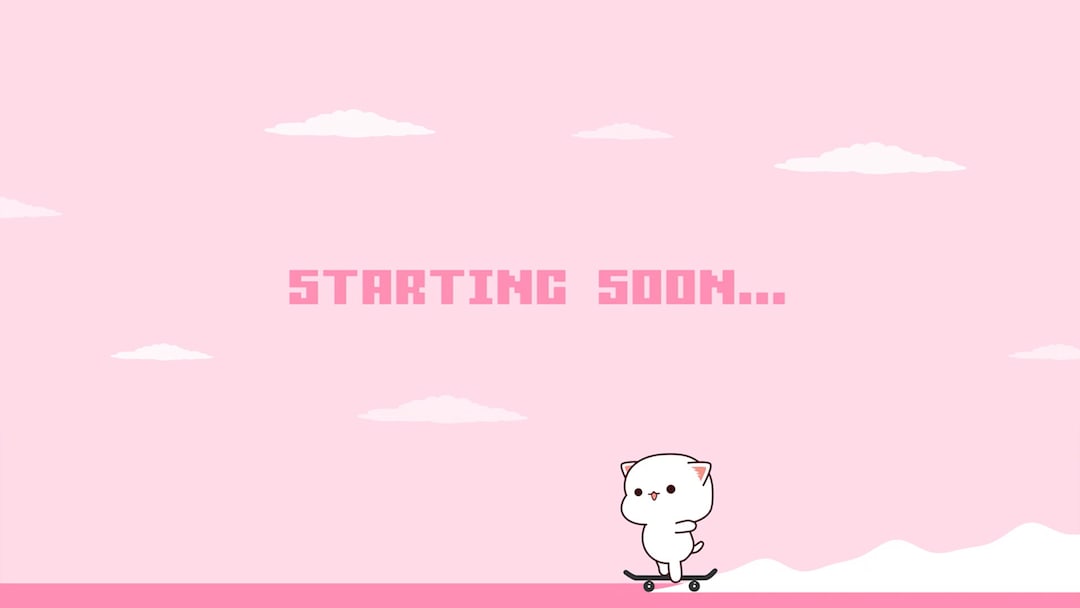 X4 Animated Stream Screens / Starting Soon / Kawaii / Offline / Brb ...