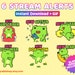Animated Frog Twitch Stream Alerts Pack (digital .gif File) - Etsy