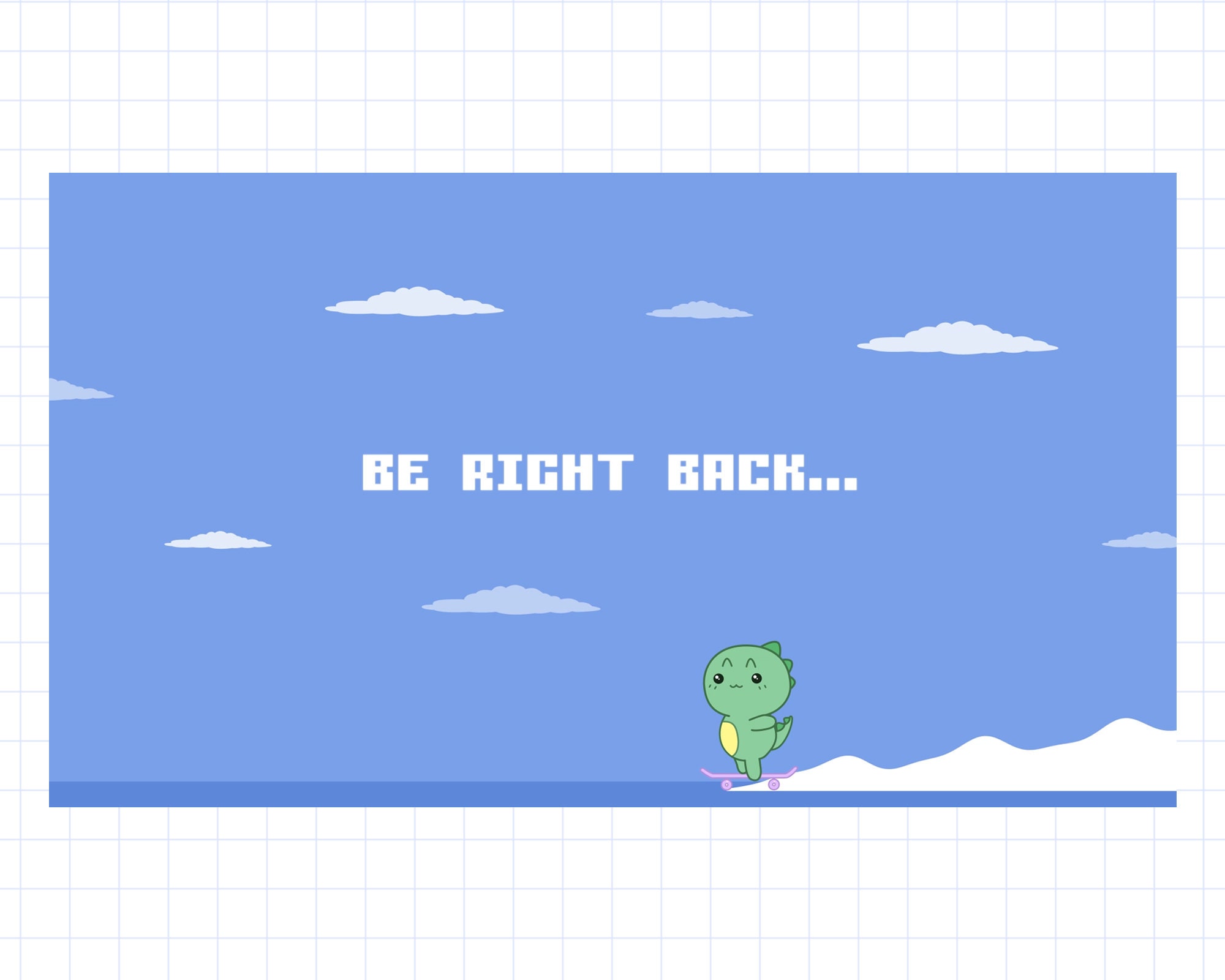 Animated Stream Screen Overlay, Dino Stream Screen for Twitch Streamer ...