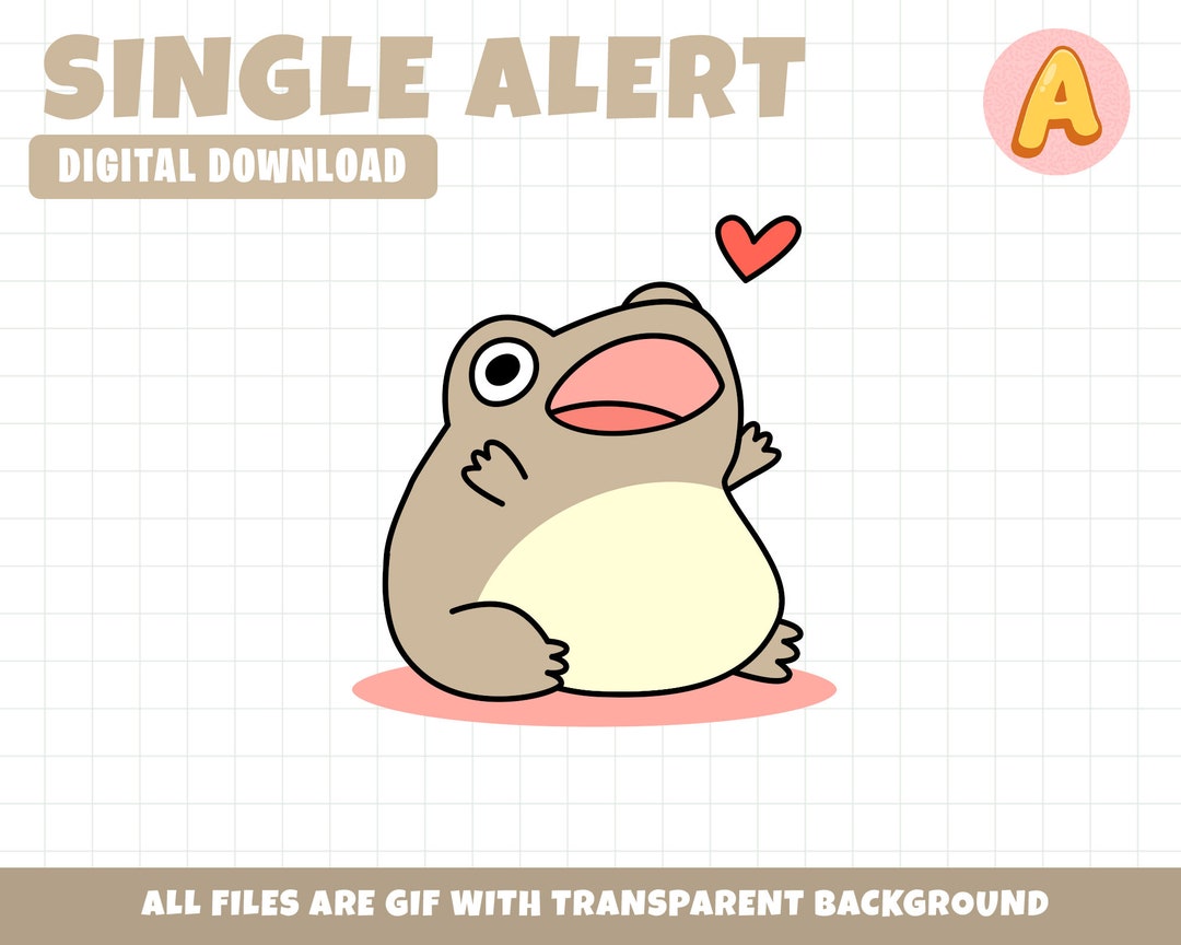 Animated Twitch Alert, Frog Alerts, Streamer Alert for Twitch Facebook ...