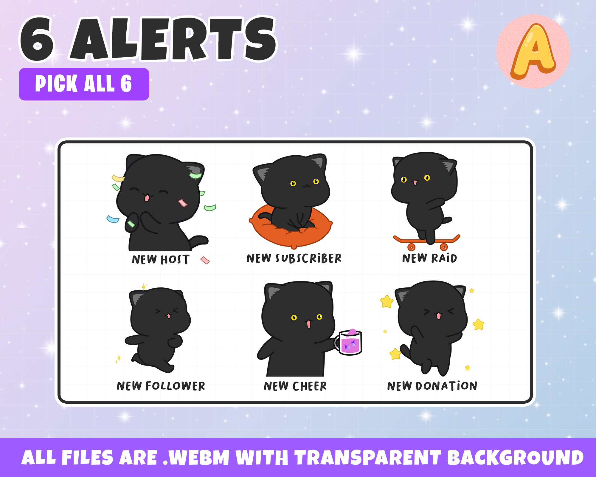 Animated Twitch Alerts Bundle | Etsy