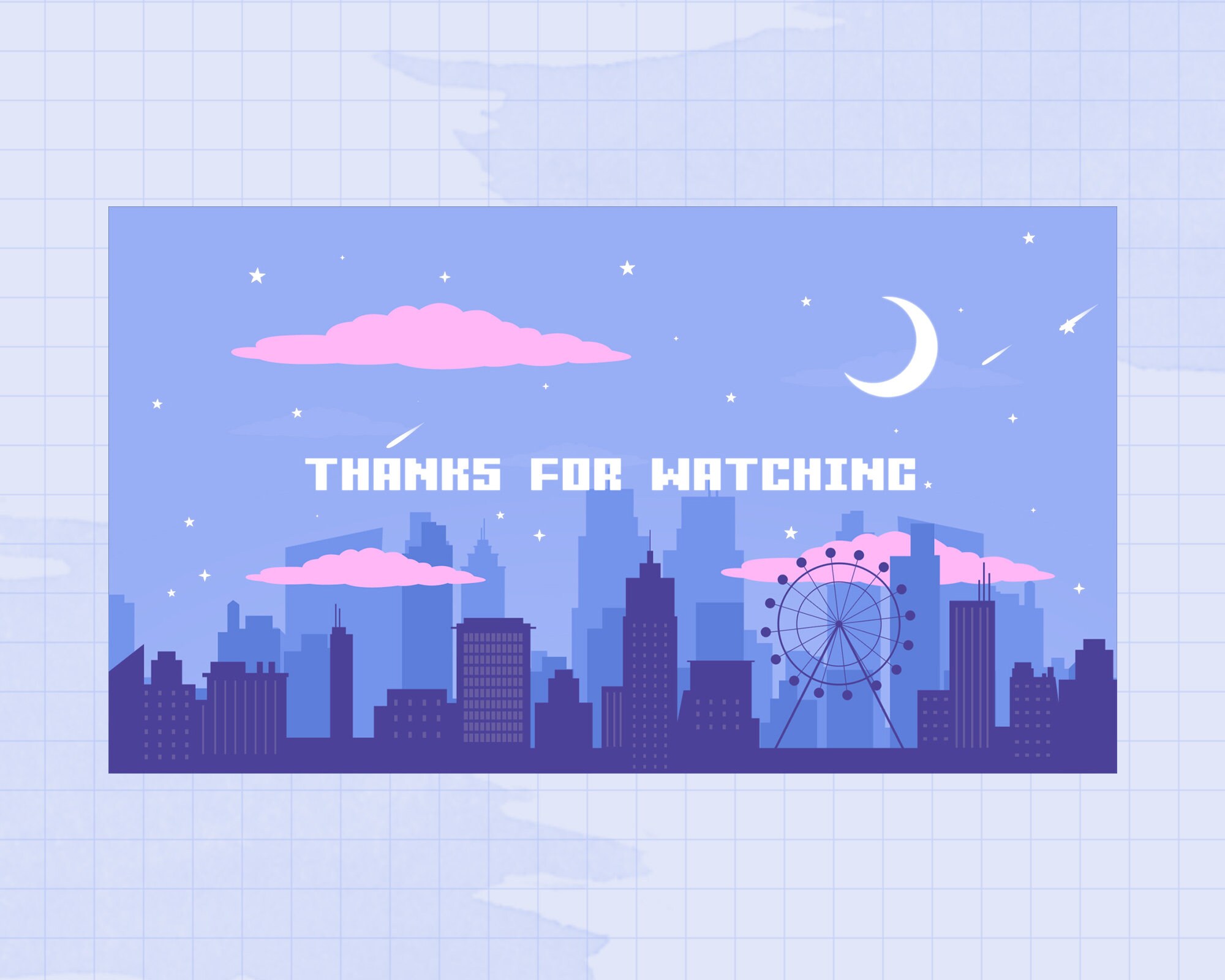 X5 Animated Stream Screens City Stars / Starting Soon / Kawaii ...