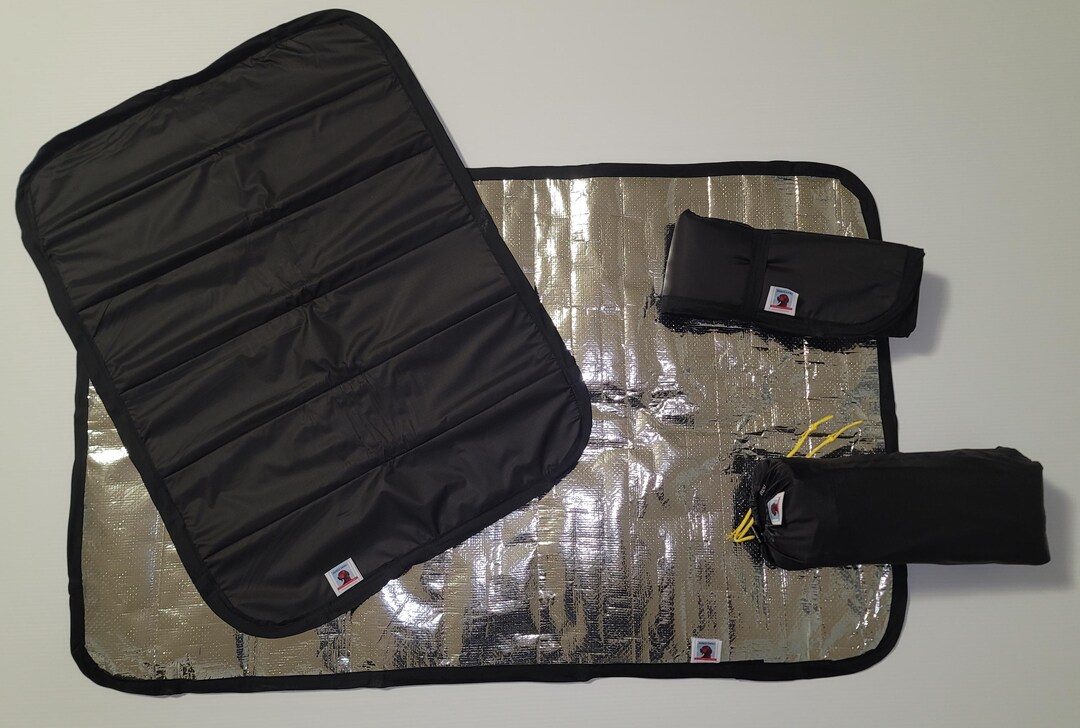 Custom Insulated Van Window Covers Black/reflective Reversible Magnetic ...