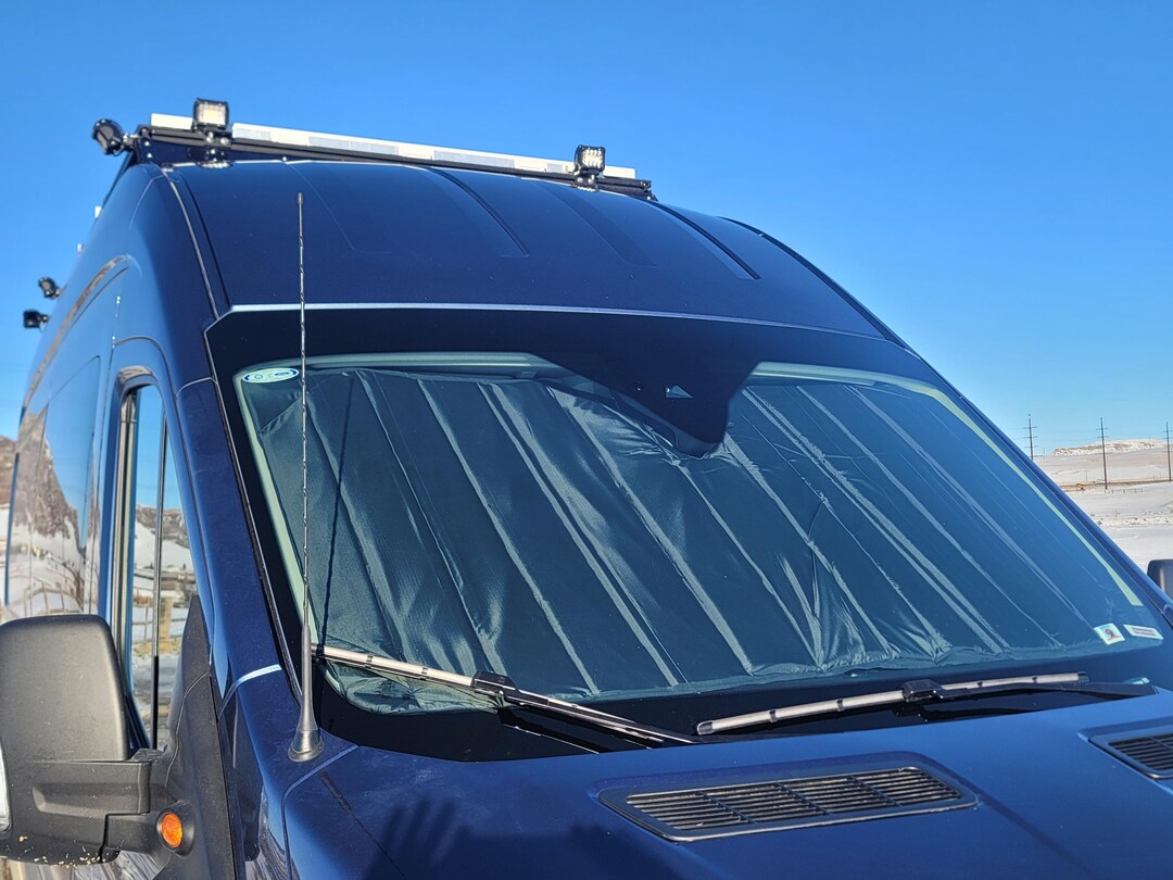 Insulated Windshield Cover Ford Transit Black/reflective Reversible ...