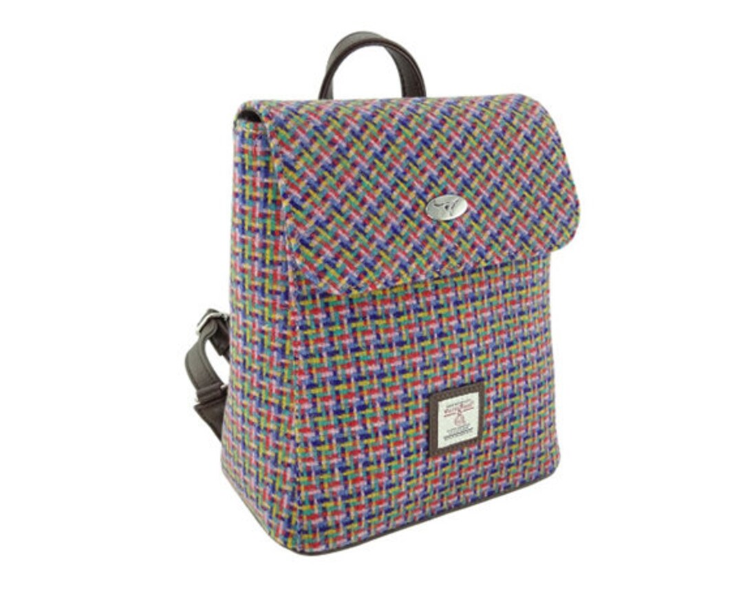 Harris Tweed Tummel Backpack in Jazzy Weave Genuine - Etsy