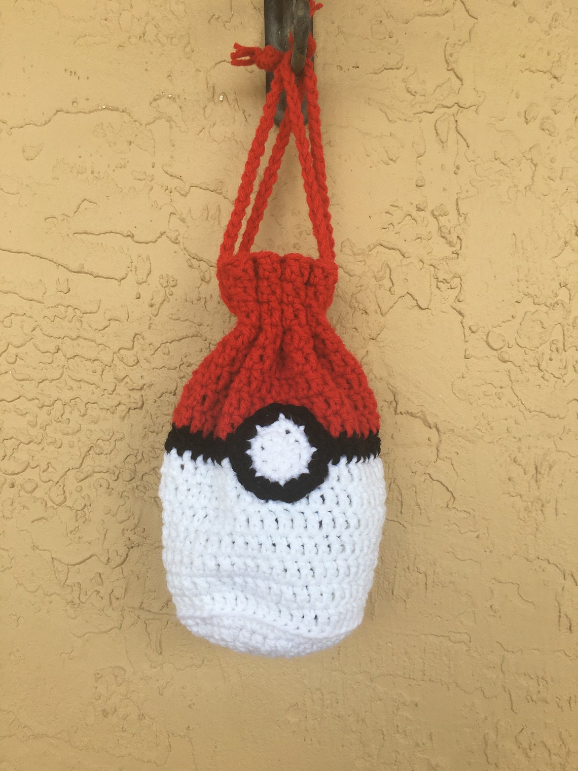 Pokeball Handmade Crochet Bag/clutch/purse | Etsy