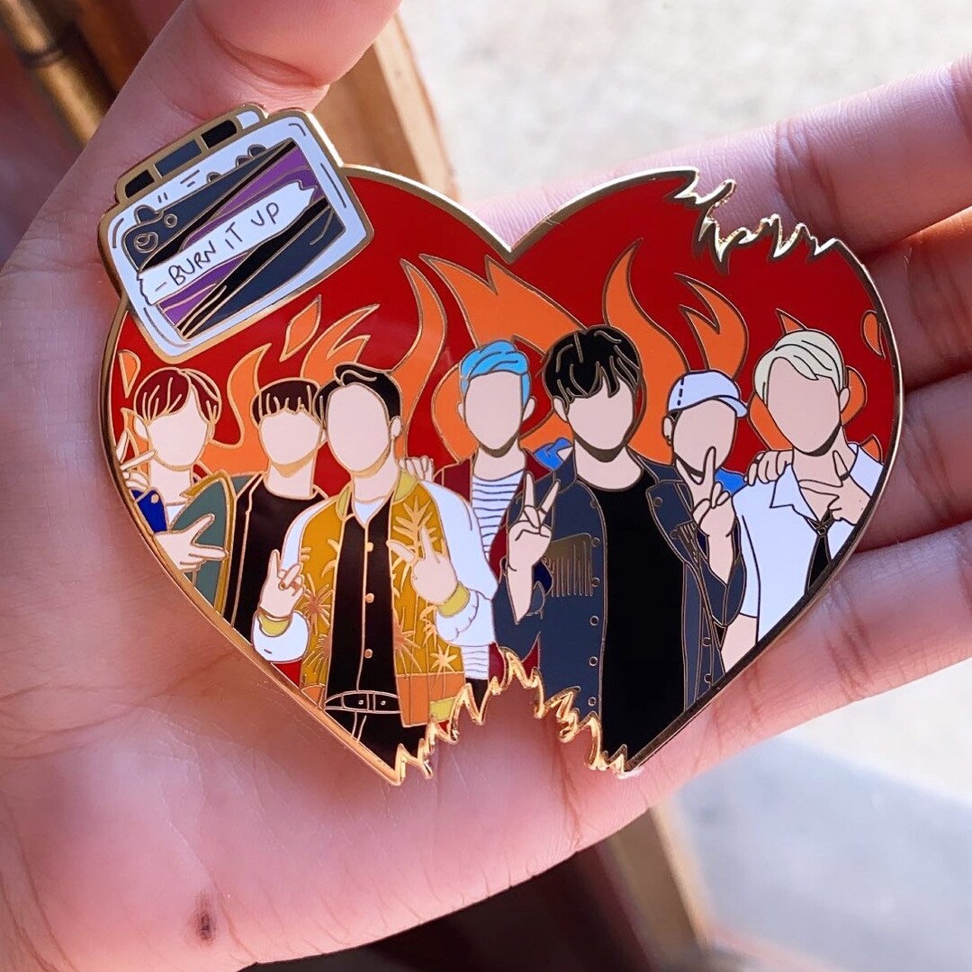 BTS FIRE Pin - Etsy