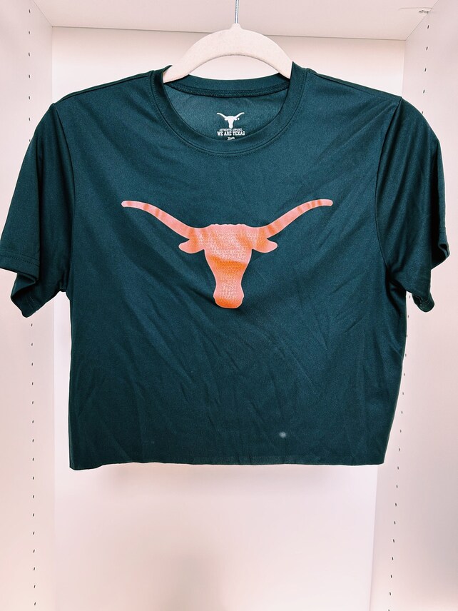University of Texas Crop Top - Etsy