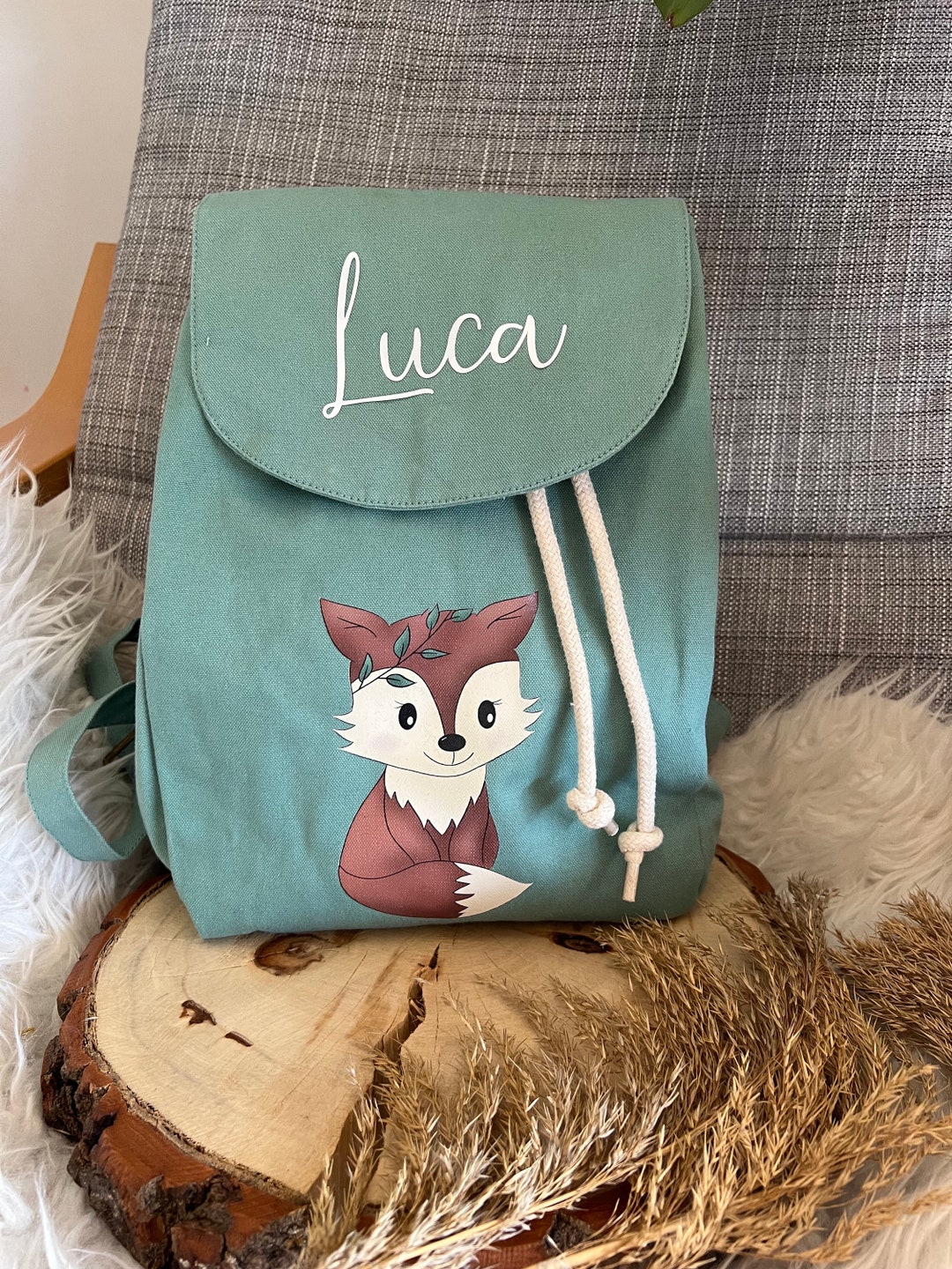 Kinderrucksack personalisiert, individuelles Geschenk Kindergartenzeit ...