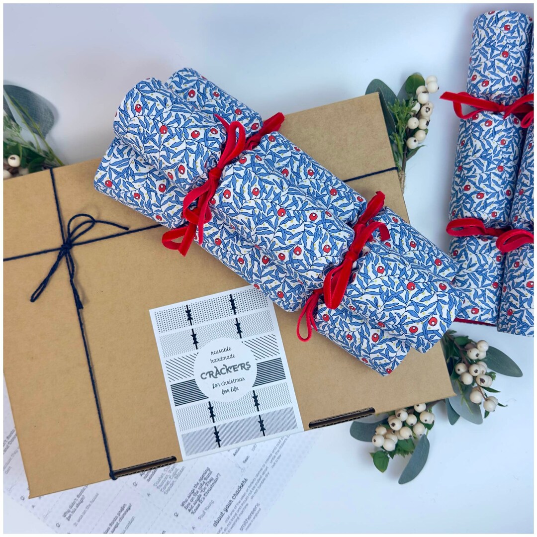 Liberty Holiday Berries Print Reusable Christmas Crackers - Etsy UK