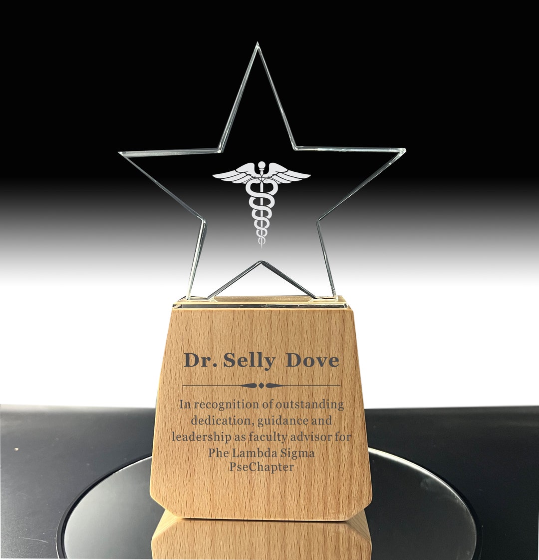 Personalized Engraved Star Award, Trophy, Corporate Trophy, Retirement ...
