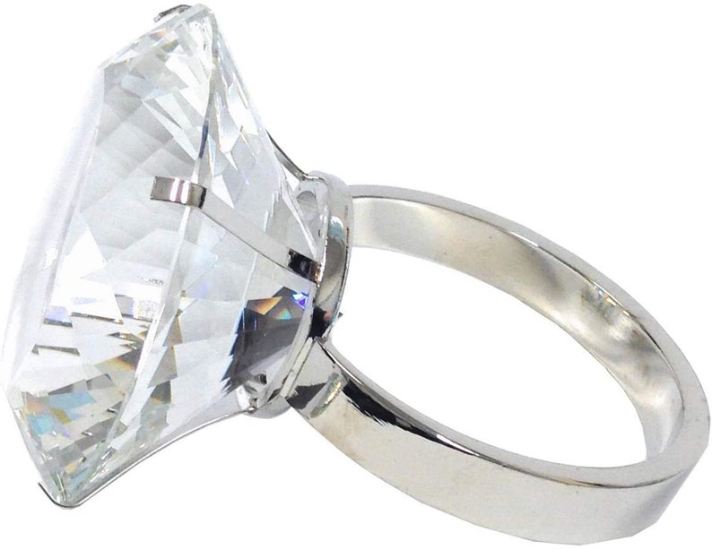 Free Engraving Crystal Diamond Ring Paperweight Crystal - Etsy