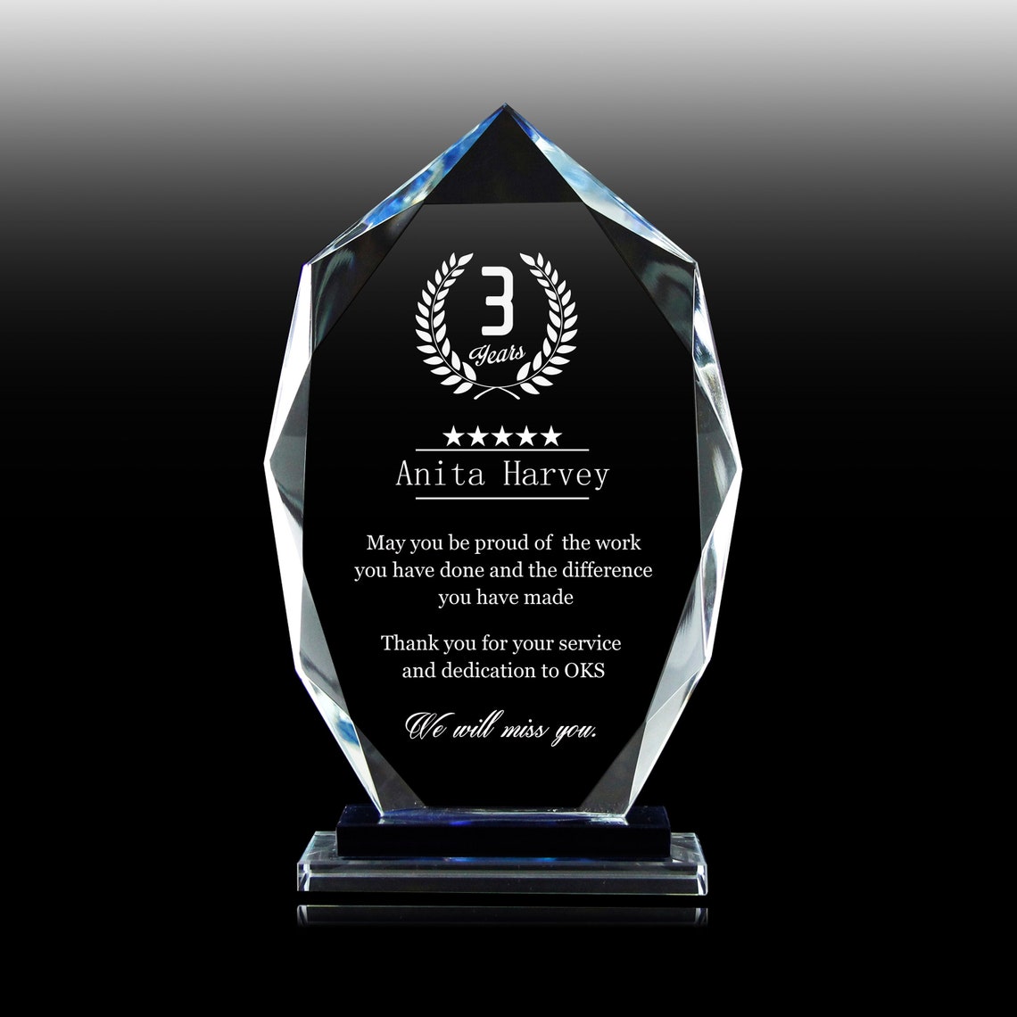 Personalized Employee Retirement Appreciation Awardplaque - Etsy