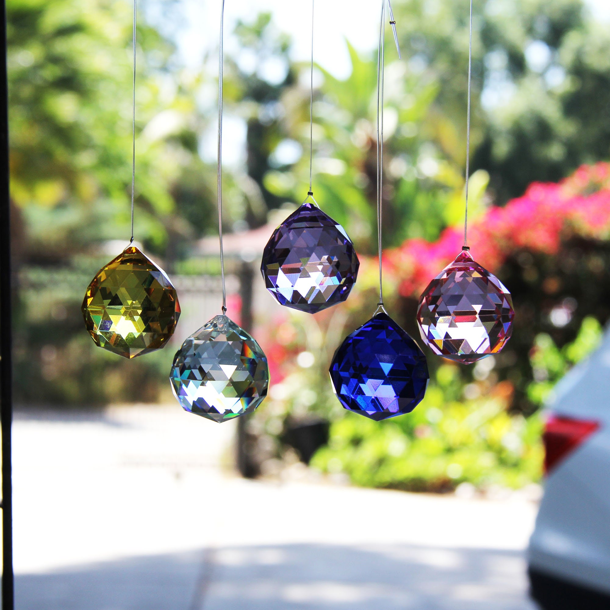 12 Pieces Hanging Crystal Suncatcher,hanging Crystal Ball, Home Decor ...