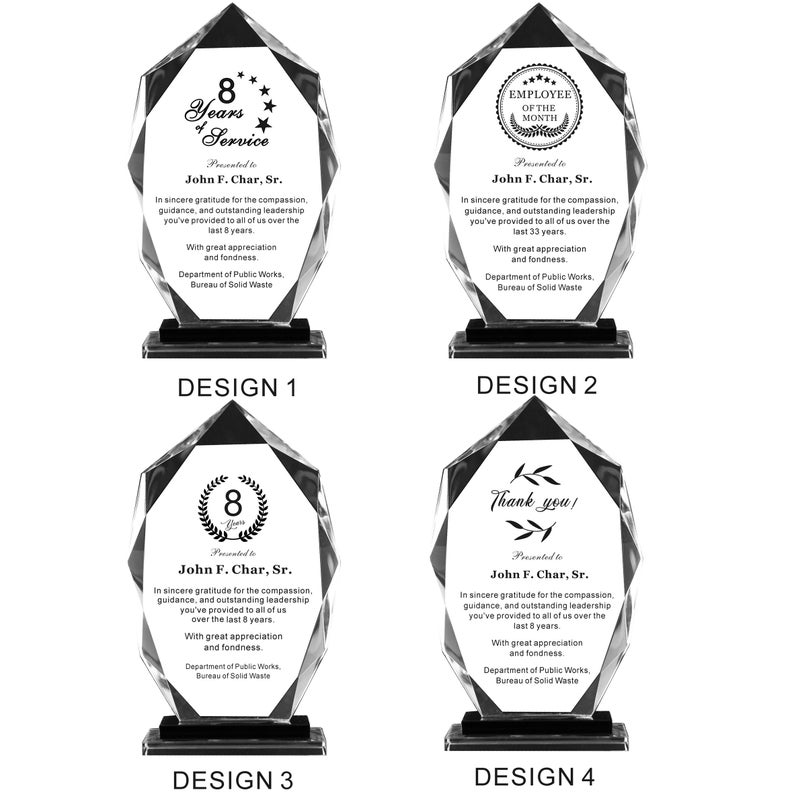 Personalized Employee Retirement Appreciation Awardplaque - Etsy