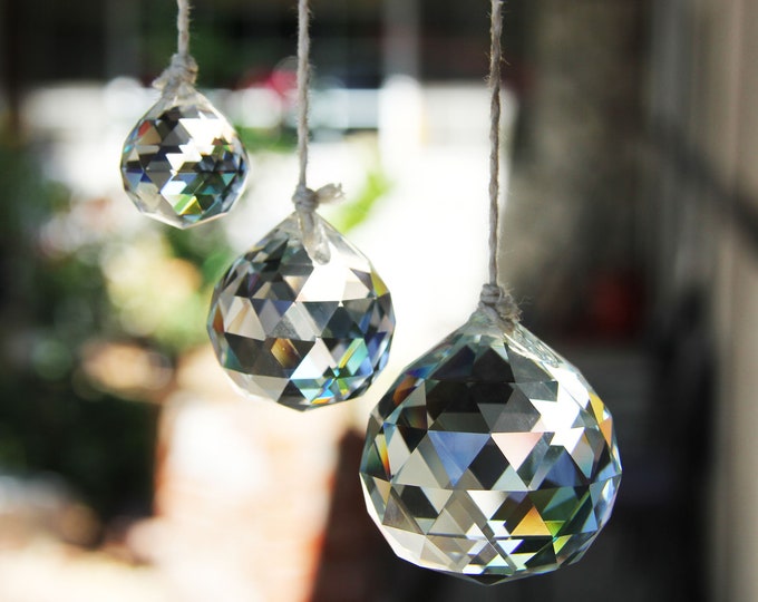 12 Pieces Rainbow Makerprism Crystal Sun Catcher Window | Etsy