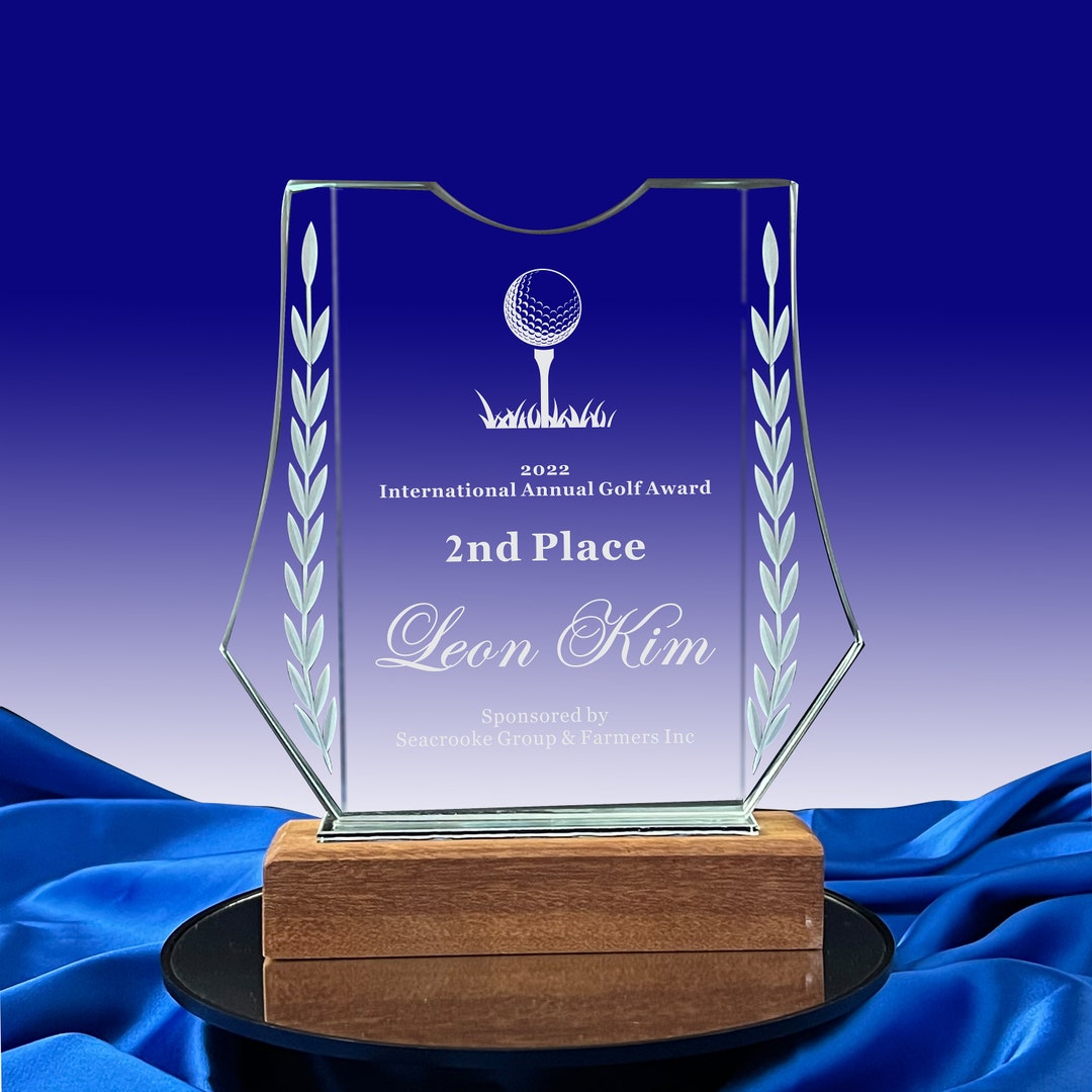 Personalized Crystal Employee Award, Laser Engraved Retirement Gift (6 ...