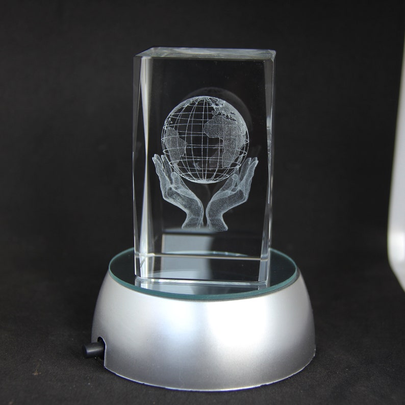 Laser Engraving Glass K9 Crystal Material 3D Laser Etched - Etsy