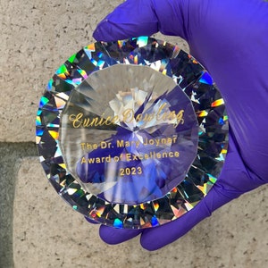 Crystal Diamond Paperweight ,crystal Gem, Diamond Award , Crystal ...