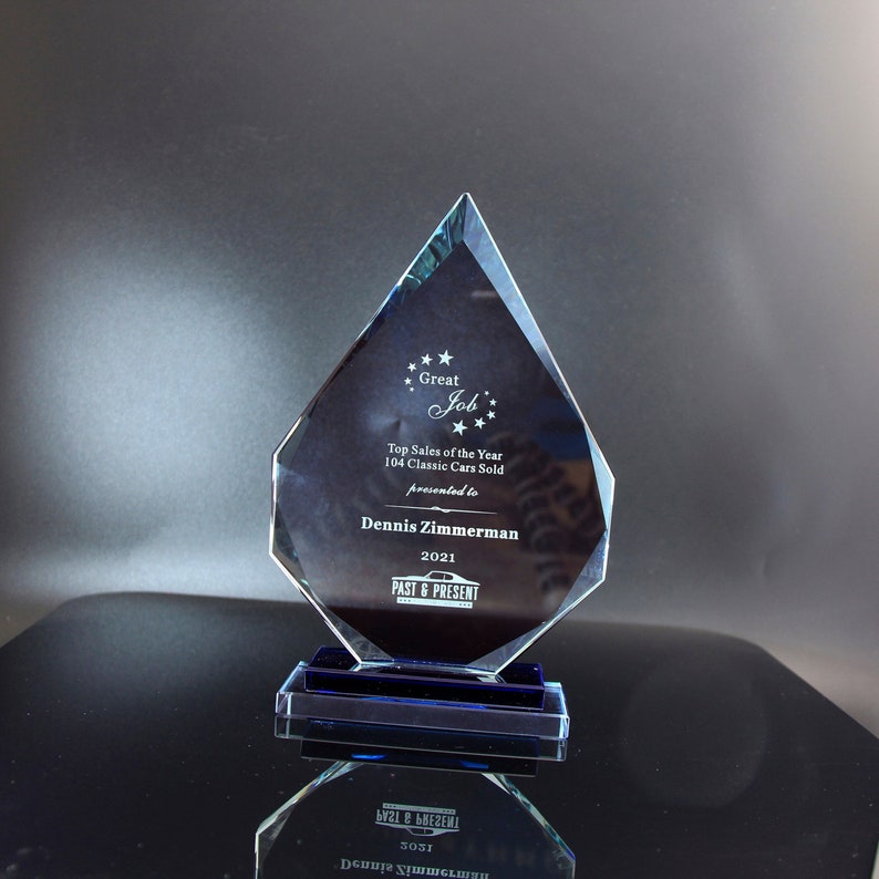 Personalized Crystal Employee Award Gift for Manager - Etsy