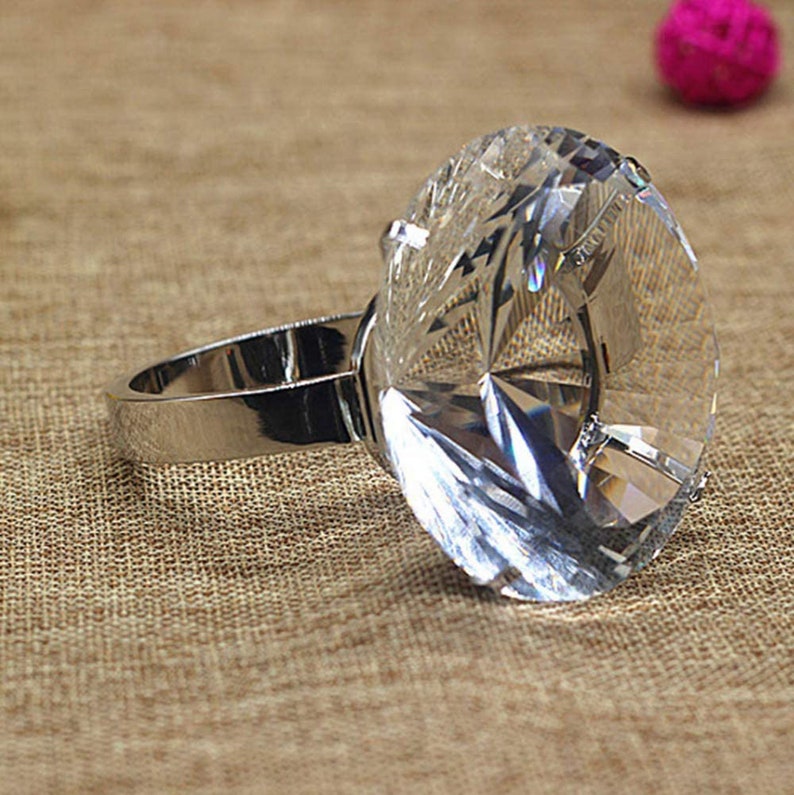 Free Engraving Crystal Diamond Ring Paperweight Crystal - Etsy