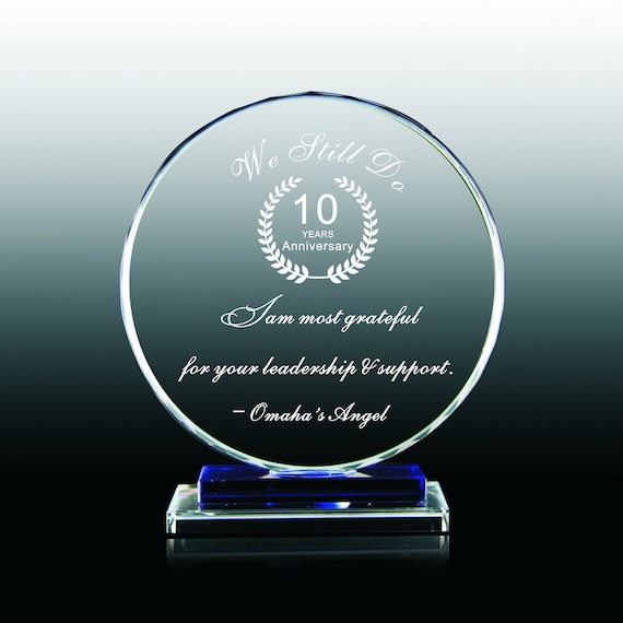 6crystal Award Awardspersonalized Crystal Anniversary | Etsy