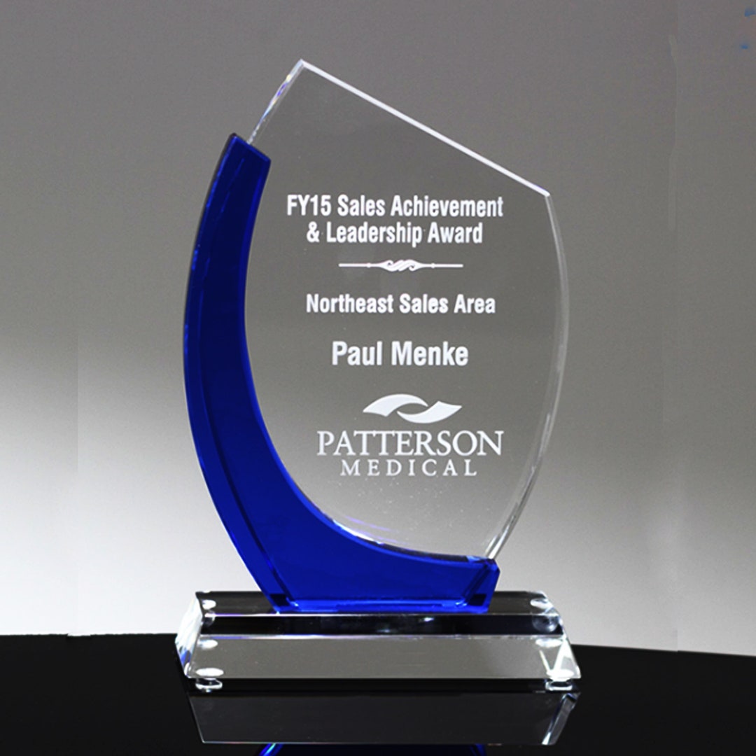 Personalized Crystal Employee Award, Retirement Appreciation Gift ...