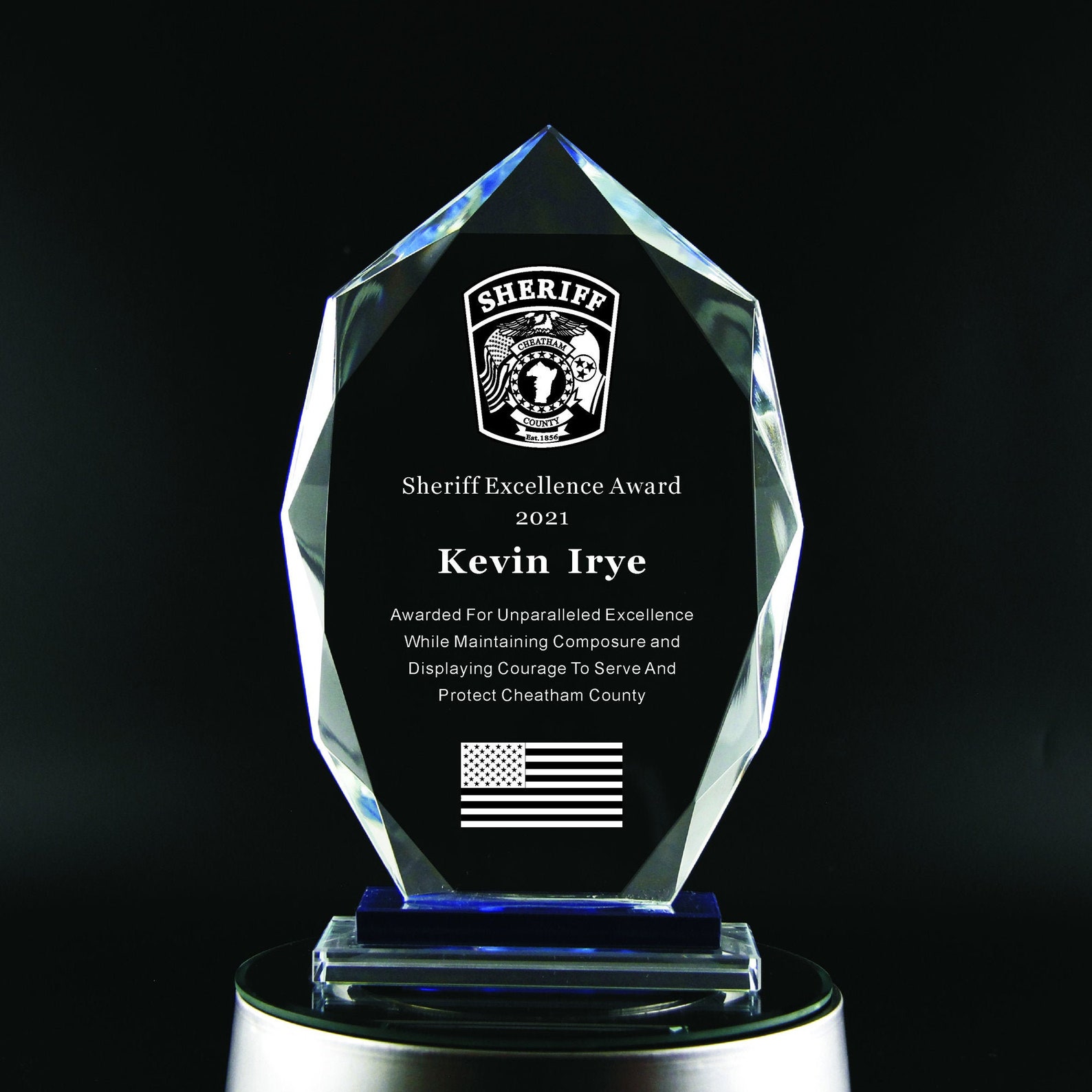 Personalized Crystal Employee Retirement Appreciation Gift - Etsy