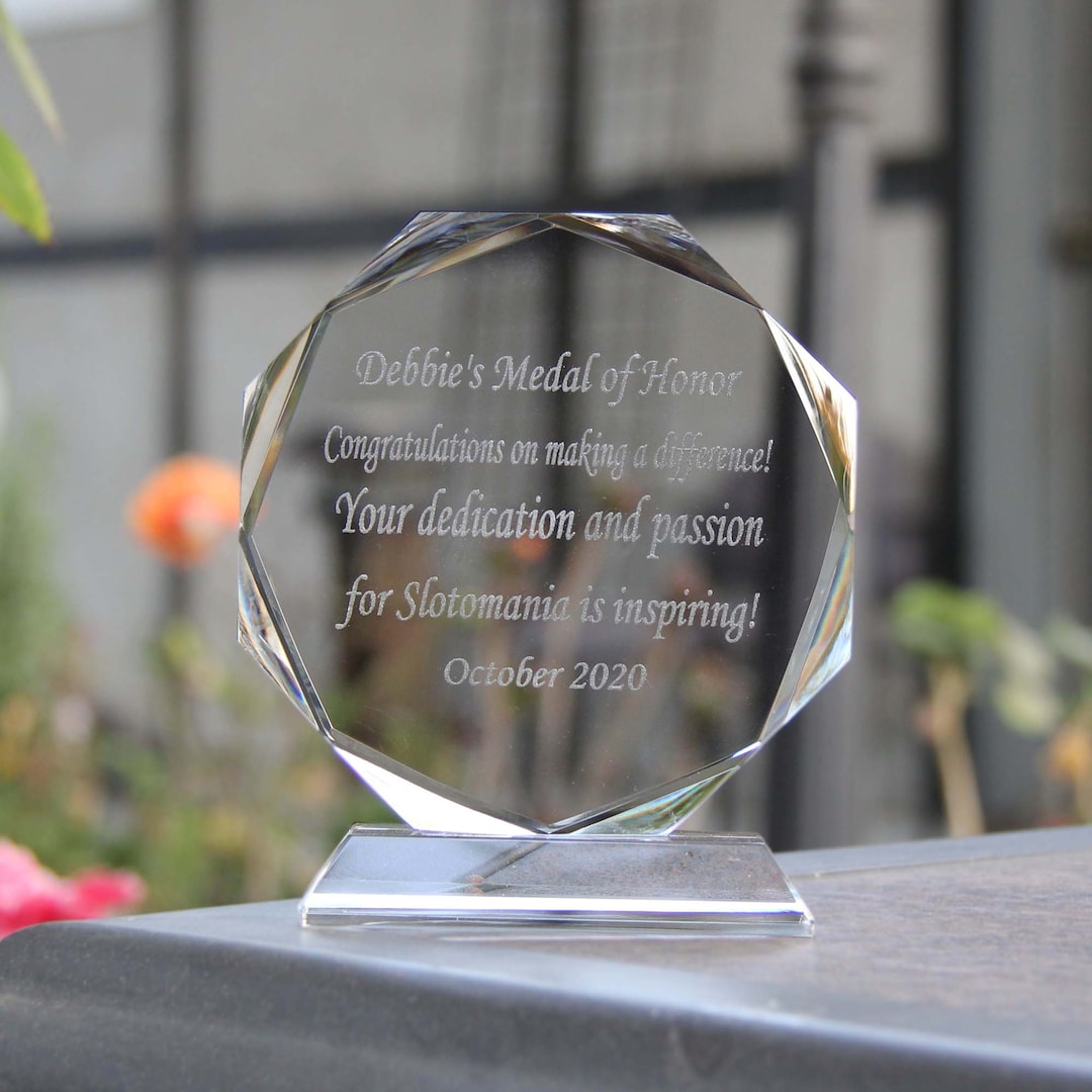 Personalized Crystal Employee Retirement Appreciation Gift Plaque ...