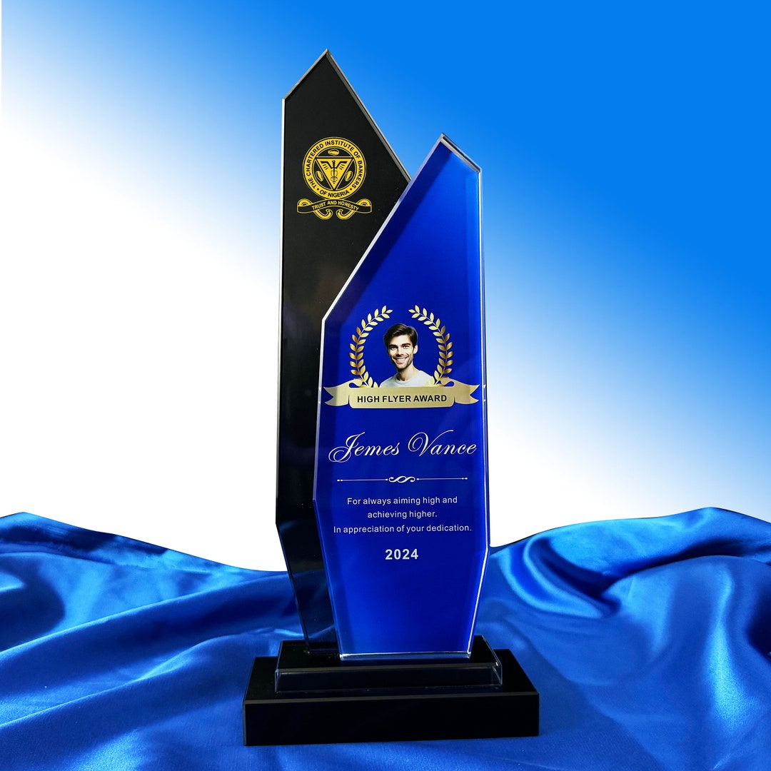 Personalized Crystal Trophy, Award, Retirement Appreciation , Plaque ...