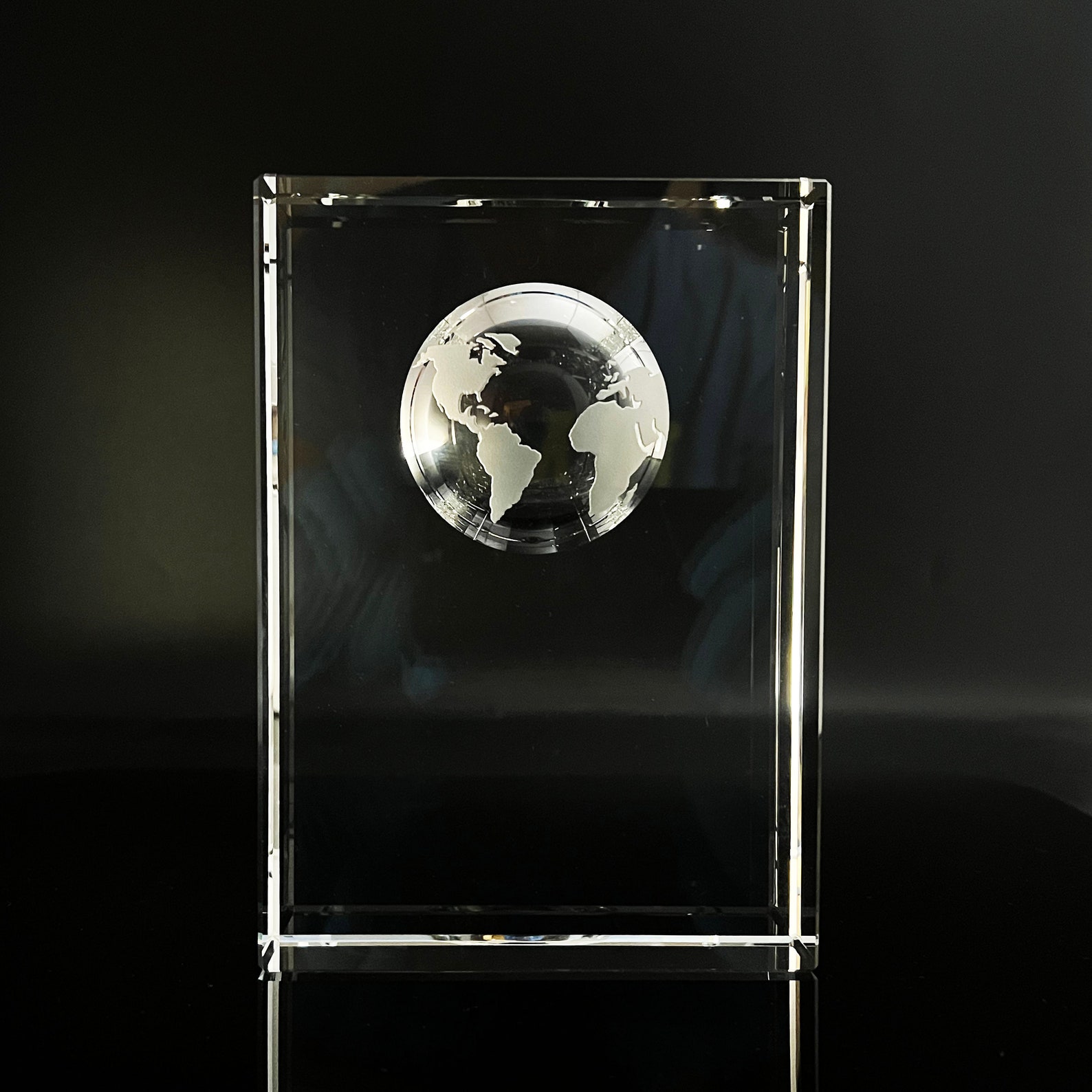 Personalized Crystal Globe Award Awards Engraved - Etsy