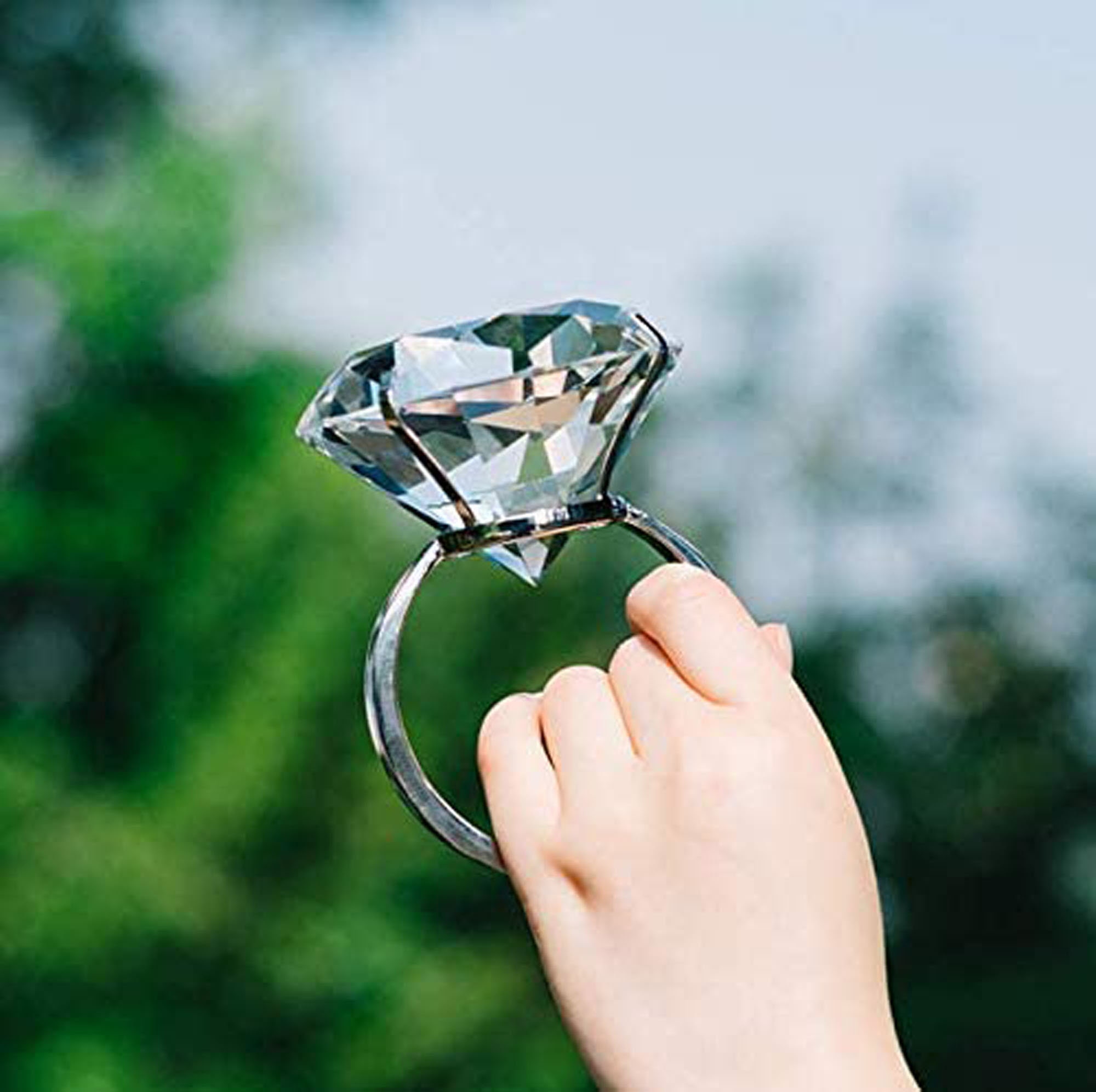 Engraved Crystal Diamond Ring Paperweight – Wedding Favor Gift Box - Etsy